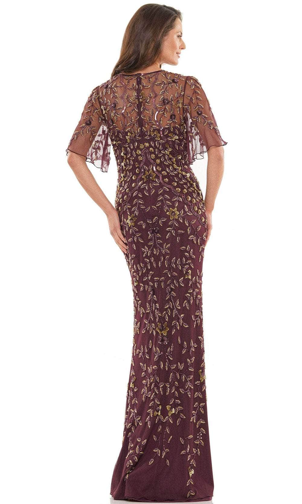 Marsoni by Colors MV1208 - Bell Sleeve Embellished Formal Gown ...
