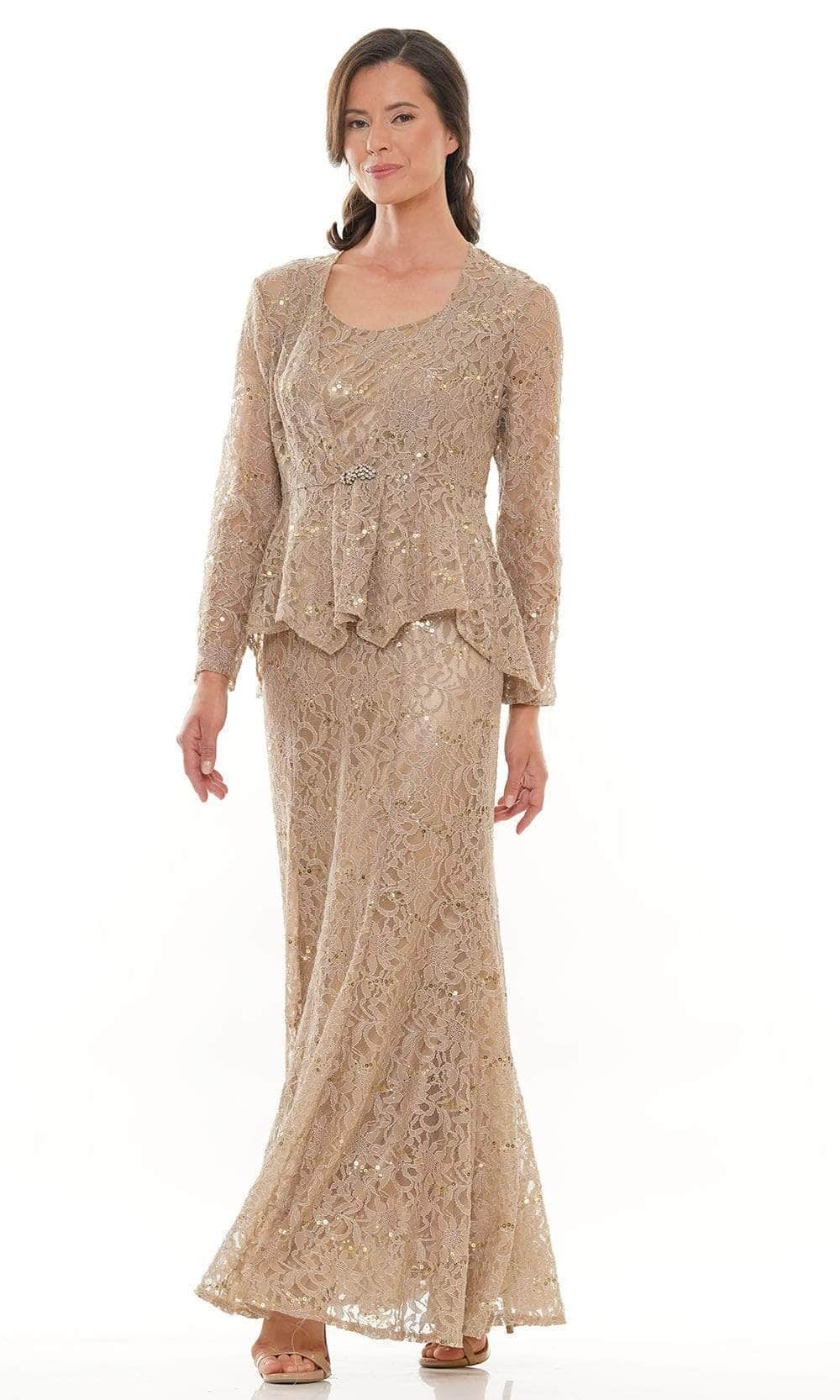 Marsoni by Colors - Ornate Lace Formal Set M301 – Couture Candy