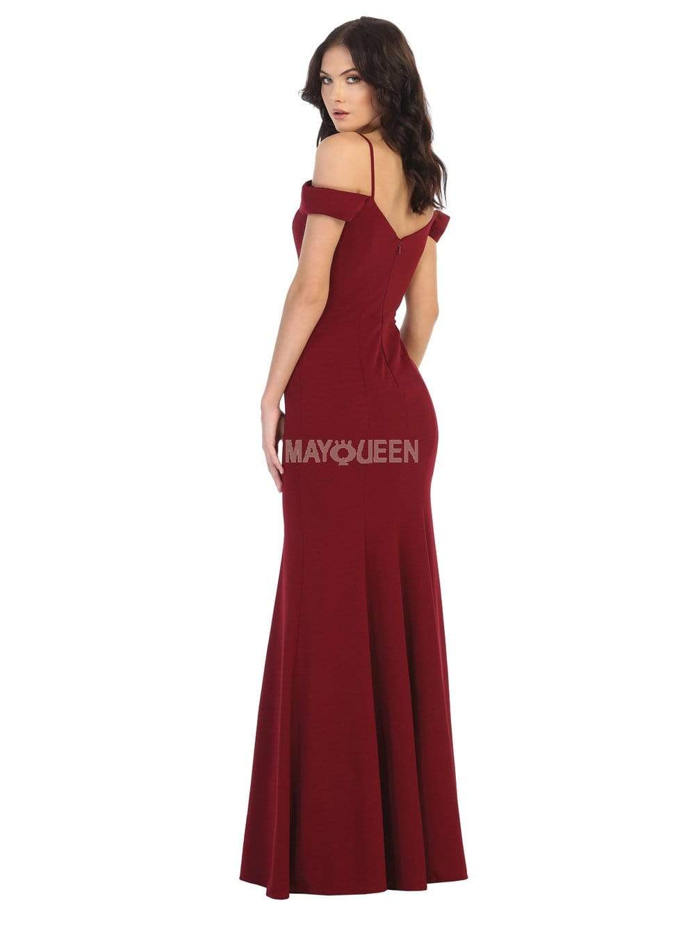 May Queen - MQ1807 Off-shoulder Trumpet Dress – Couture Candy