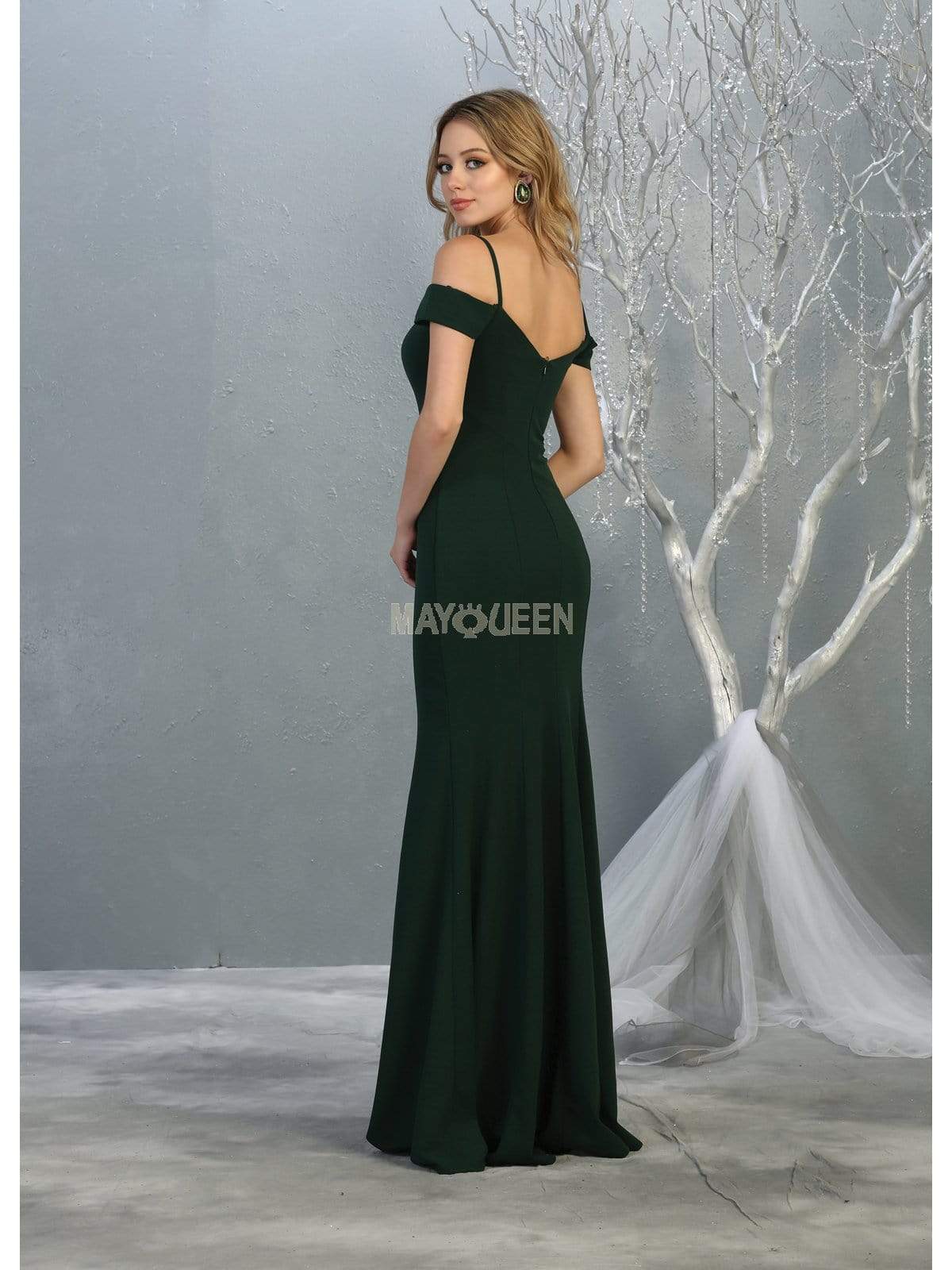 May Queen - MQ1807 Off-shoulder Trumpet Dress – Couture Candy