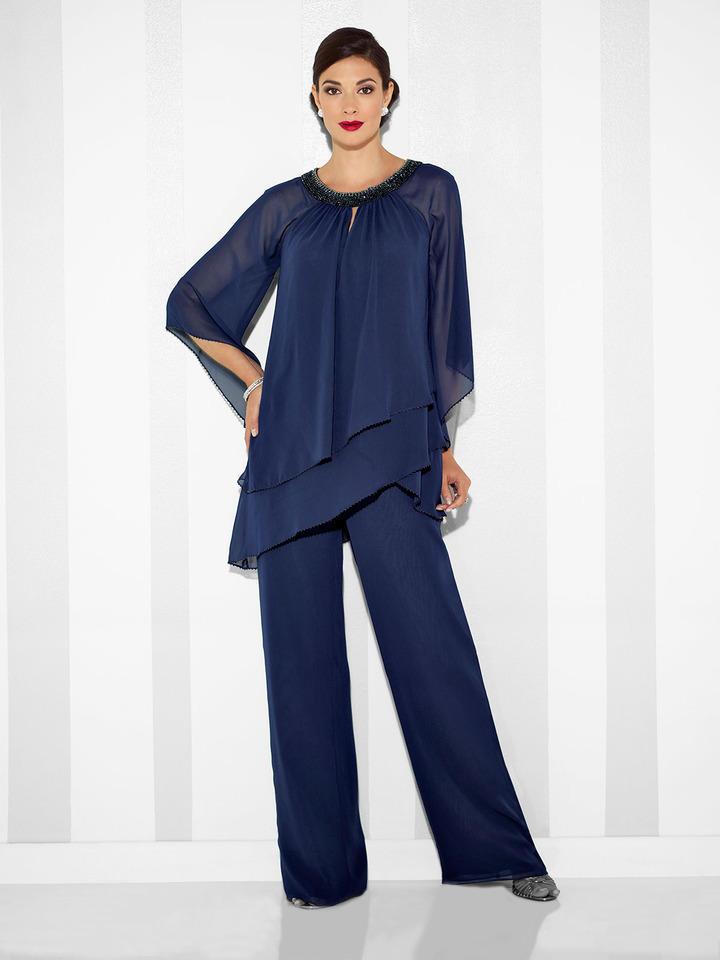 Mon Cheri 117625 Asymmetrically Layered Three-Piece Chiffon Set ...