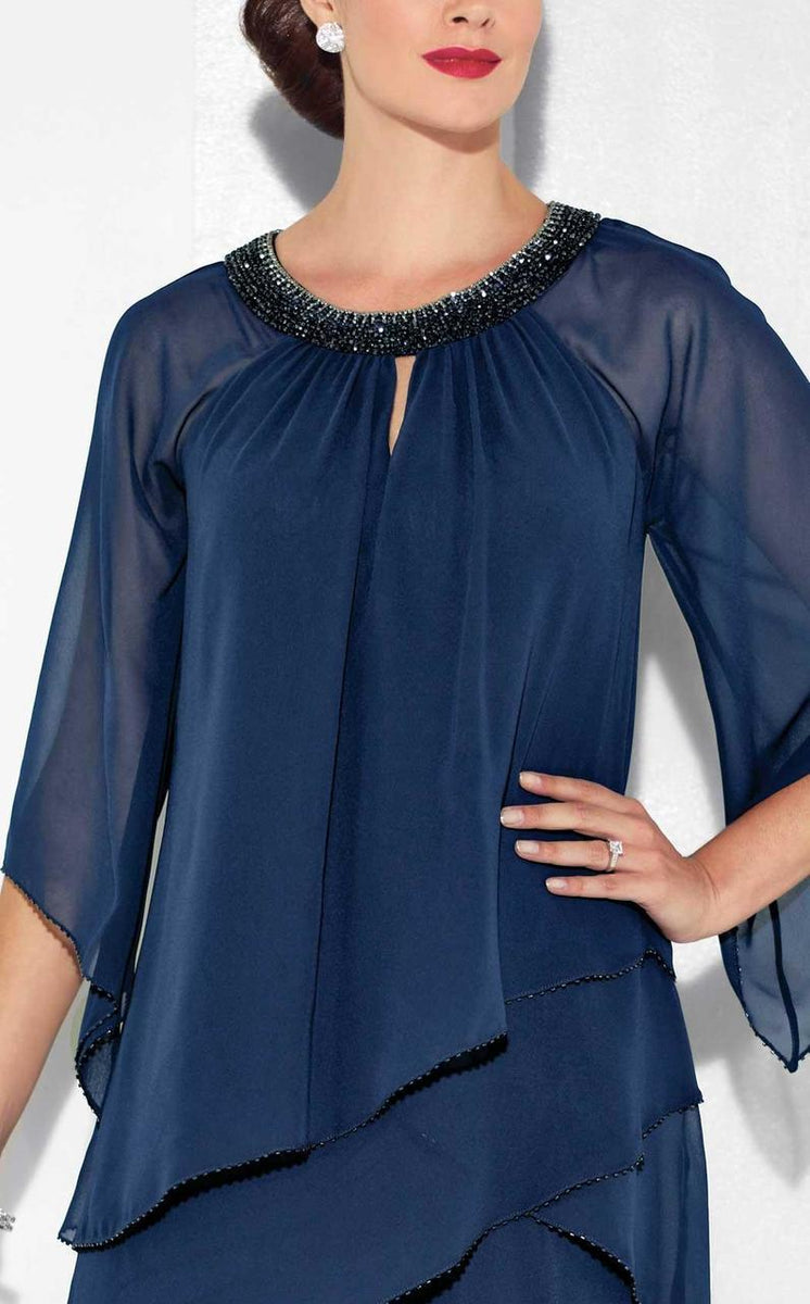 Mon Cheri 117625 Asymmetrically Layered Three-Piece Chiffon Set ...