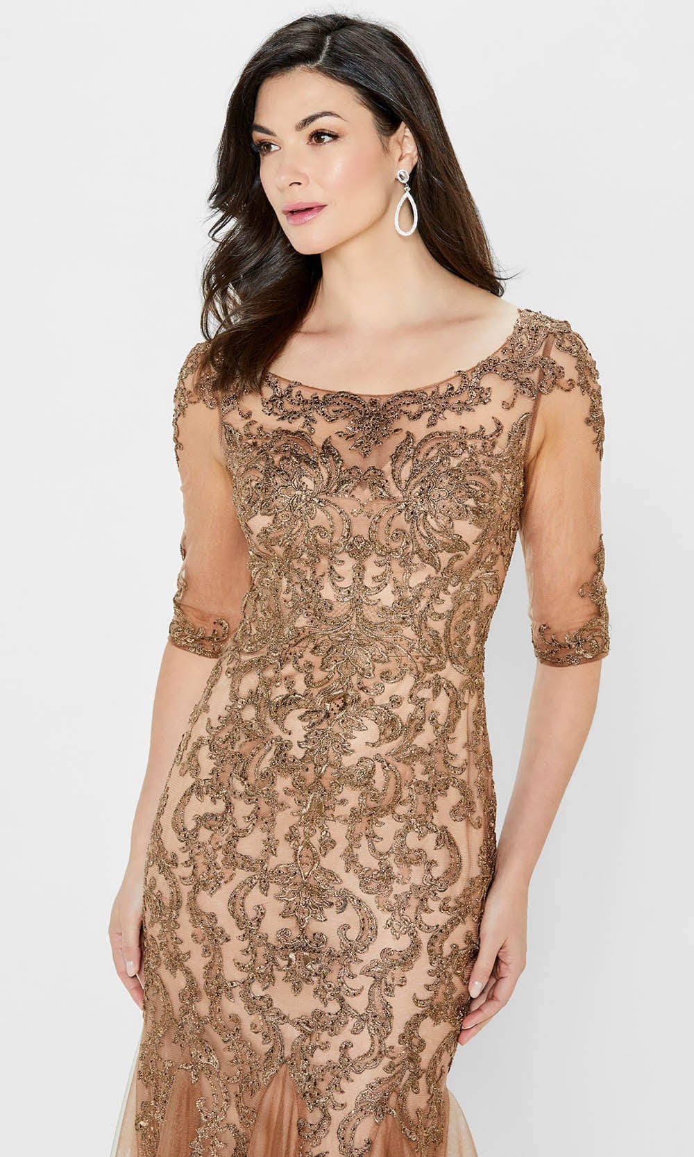 Montage by Mon Cheri 122901 - Lace Evening Gown – Couture Candy