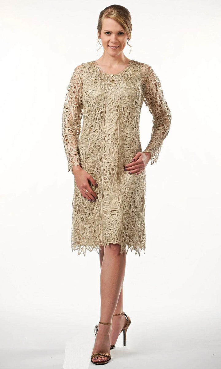 Soulmates C88084 - Beaded Short Duster Dress Set – Couture Candy